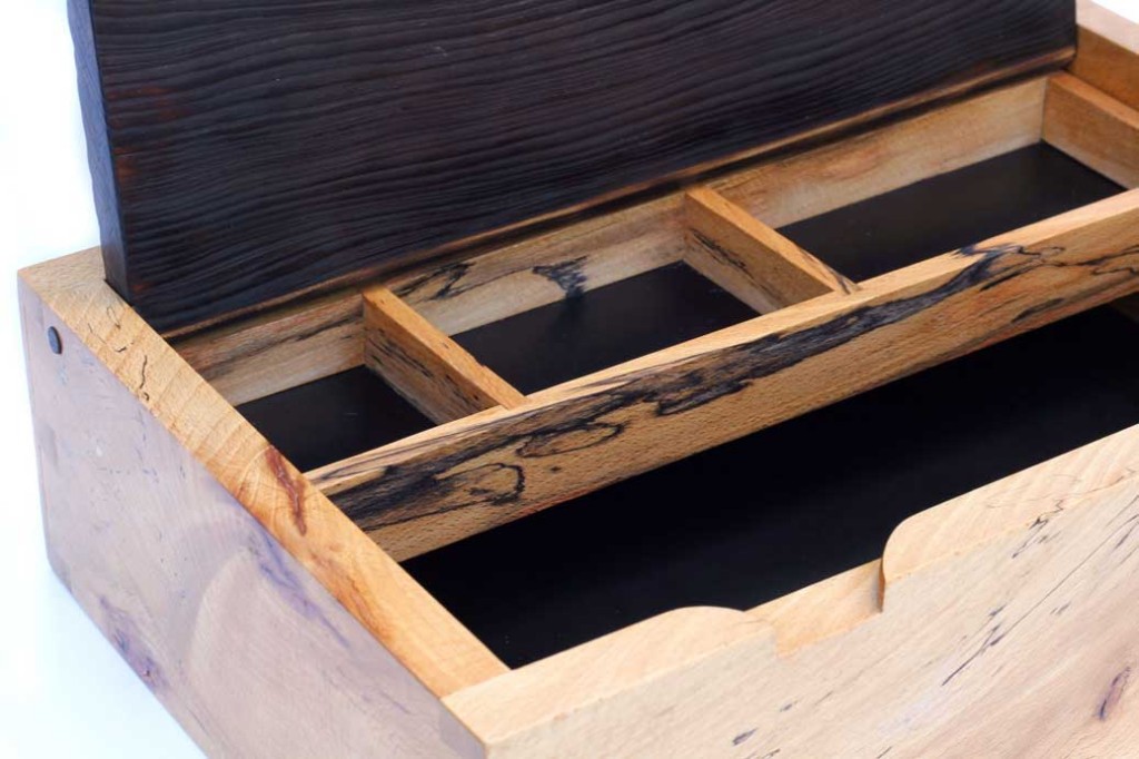 Exquisitve contemporary handmade wooden jewelry box | Neil Martin
